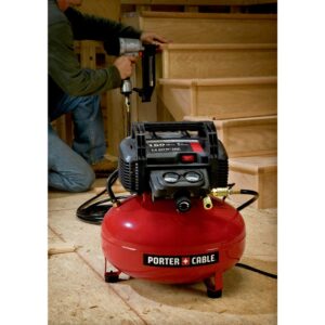 PORTER-CABLE Air Compressor, 6-Gallon, Pancake, Oil-Free (C2002)