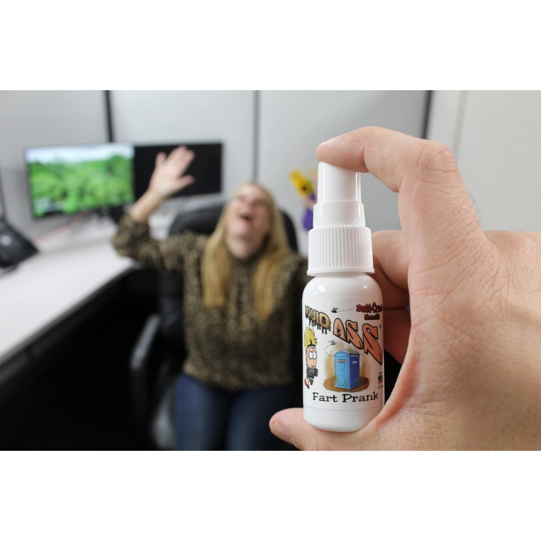 Liquid Ass: Prank Fart Spray, Gag Gift for Adults and Kids, Great for Pranks and A Good Laugh, Extra Strong Poop Spray, Non Toxic, Keep Out of Reach from Children