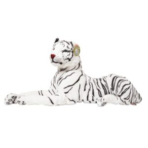 Melissa & Doug Giant Siberian White Tiger - Lifelike Stuffed Animal (over 5 feet long) - Extra Large, Plush Lifesize Tiger For Ages 3+