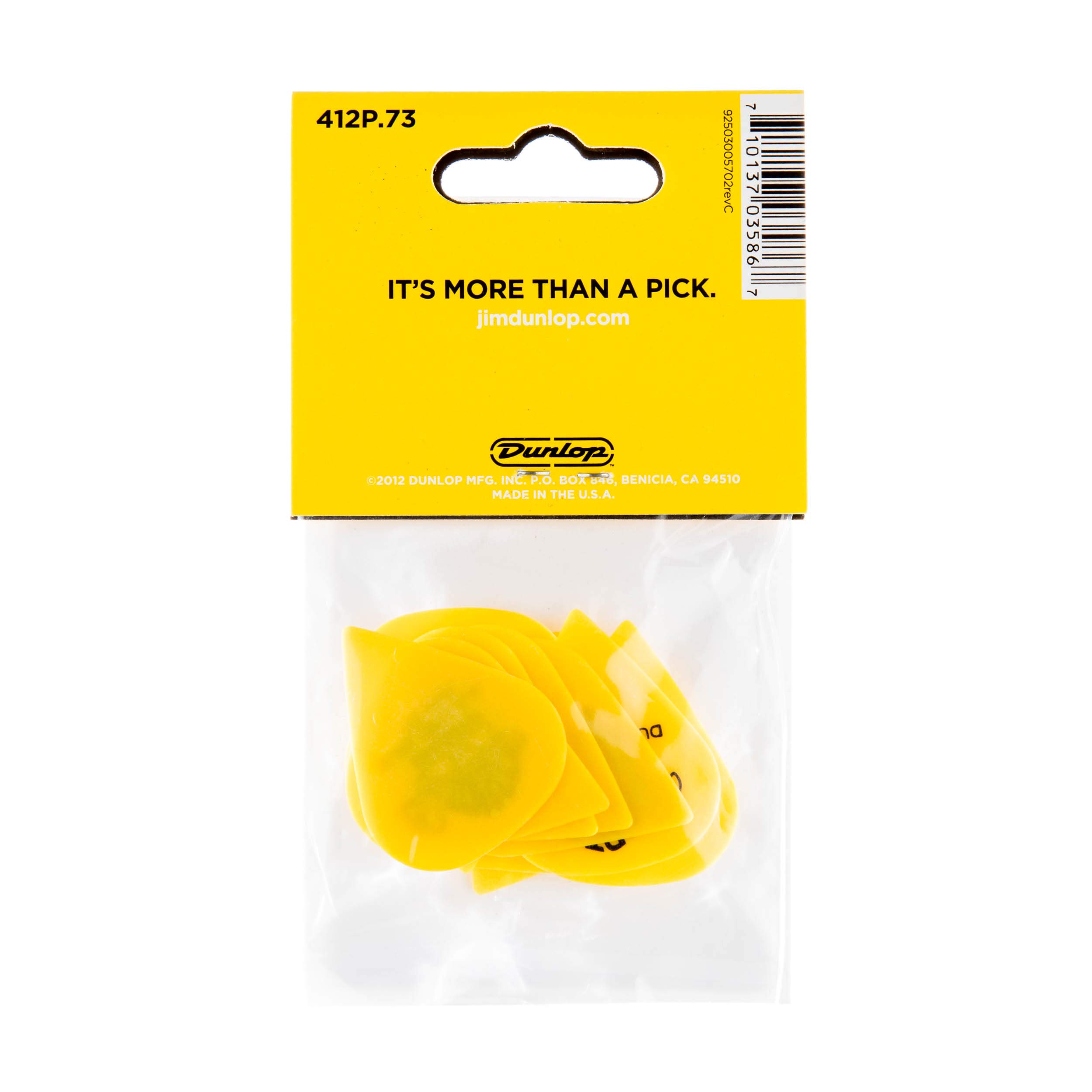 JIM DUNLOP Toretex Yellow Guitar Picks