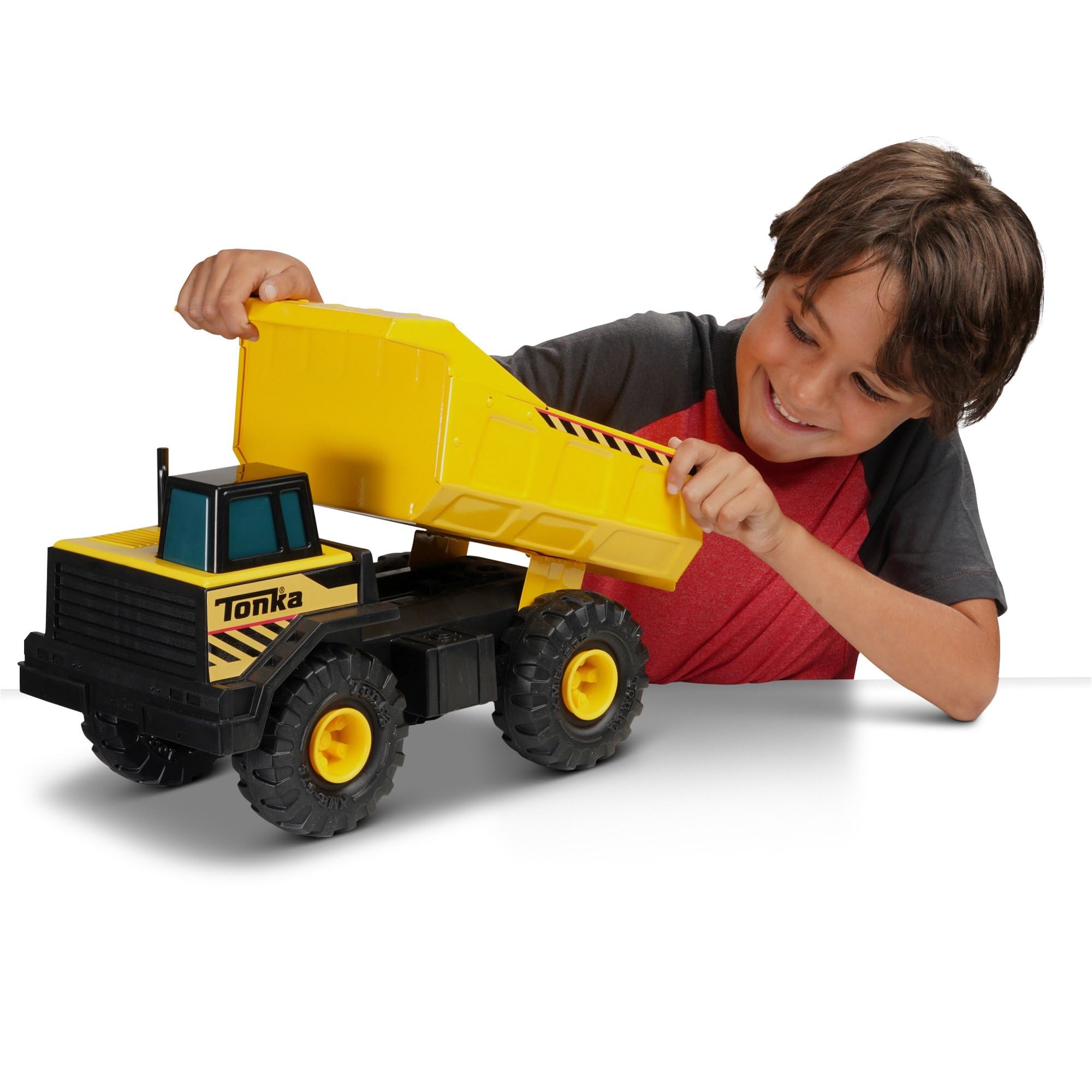 Tonka Classic Steel Mighty Dump Truck Vehicle, Single, Standard Packaging