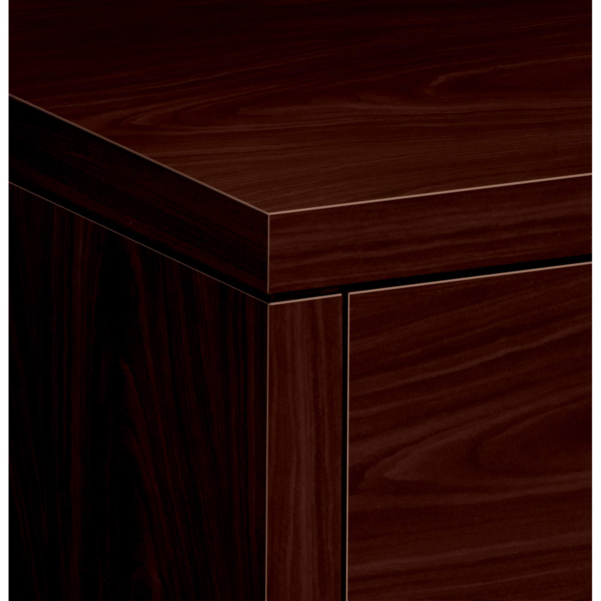 Hon Stack-On Storage for L-Shaped Station, 78 by 14-5/8 by 37-1/8-Inch, Mahogany