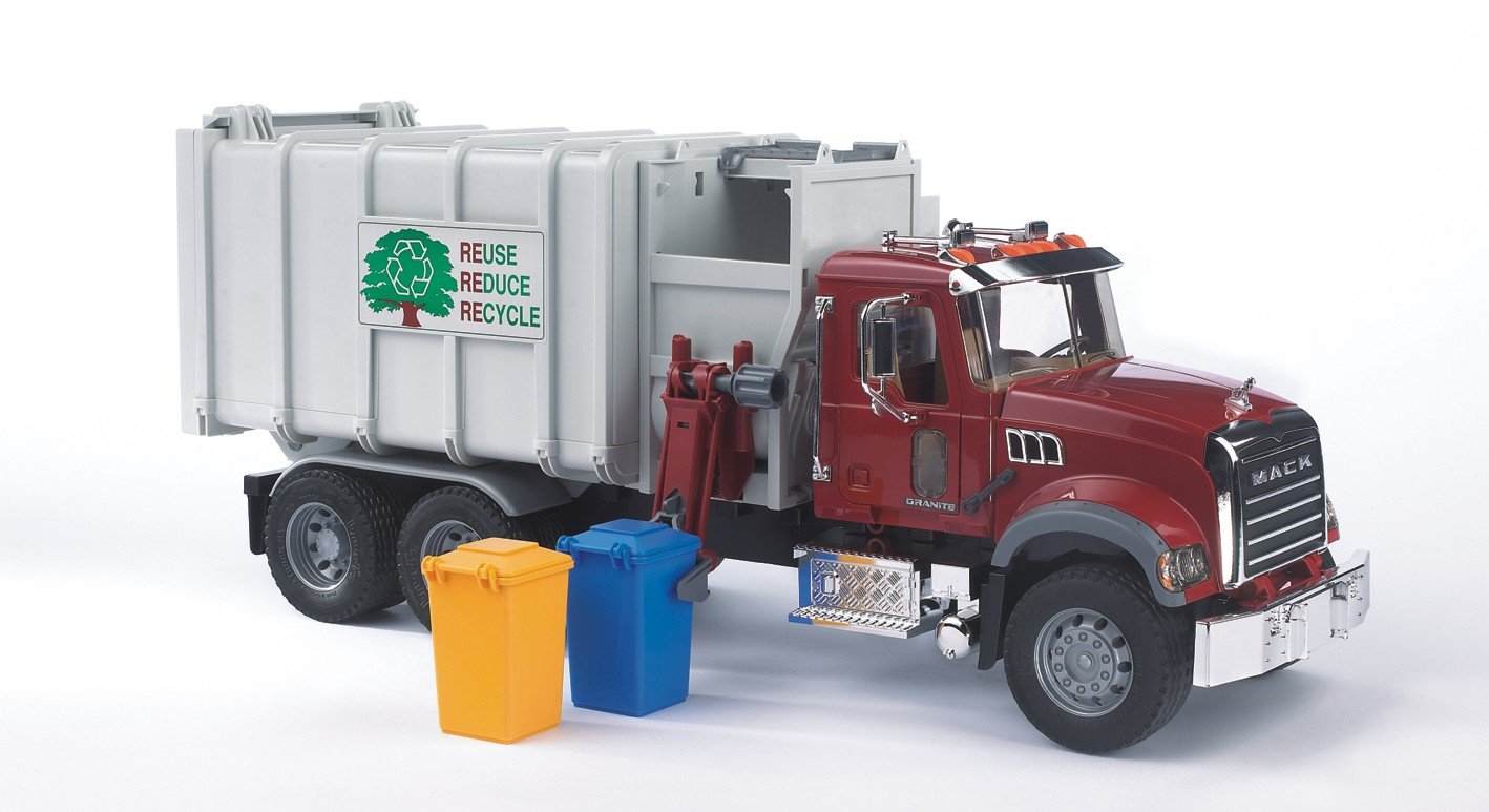 Bruder 02811 Mack Granite Side Loading Garbage Truck