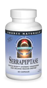 source naturals serrapeptase - delayed release enzyme - 60 vegetarian capsules