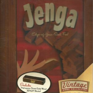 Hasbro Jenga Vintage Wood Book Edition