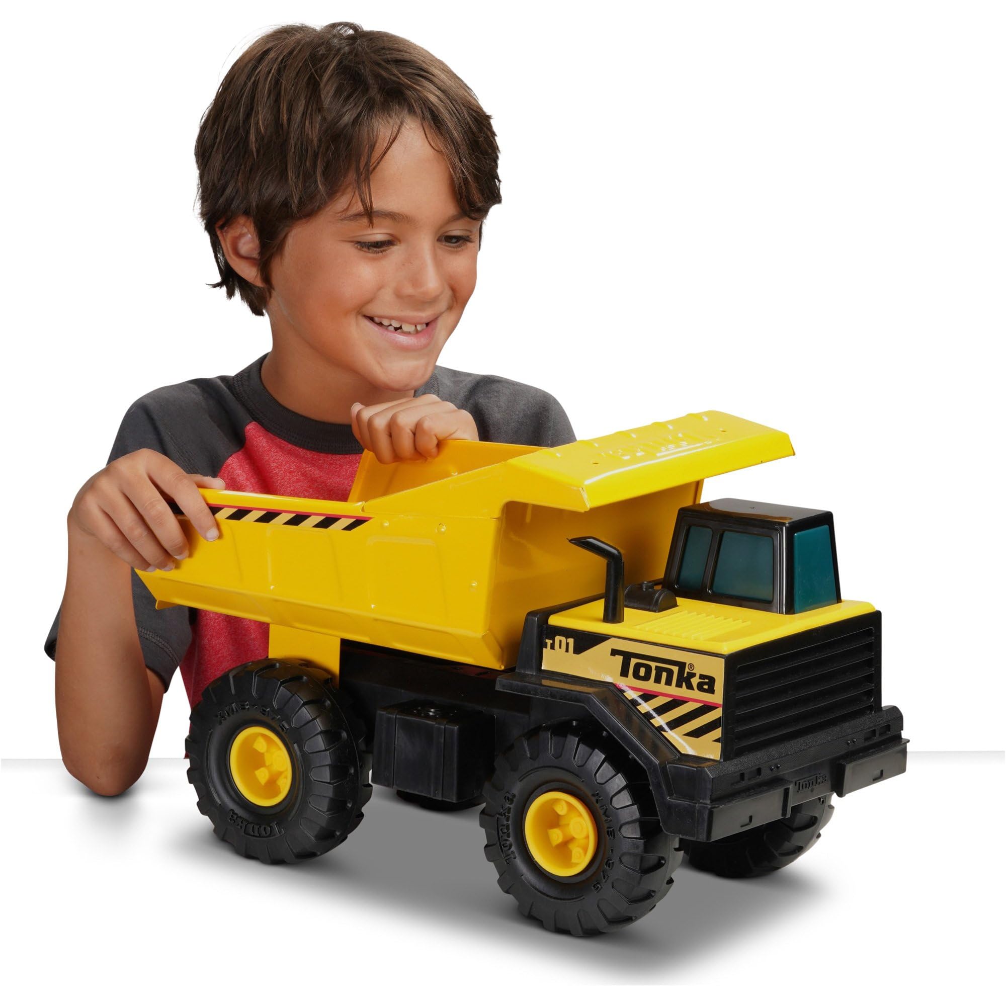 Tonka Classic Steel Mighty Dump Truck Vehicle, Single, Standard Packaging