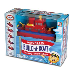 magnetic build-a-boat high seas toy play set, 10 pieces