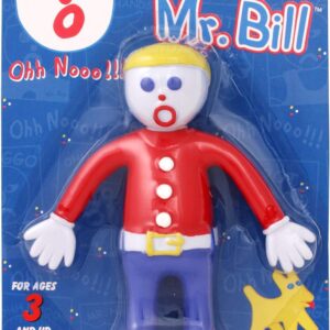 NJ Croce Mr. Bill Bendable Action Figure, Multicolor Poseable Flexible Toy for Kids Gift Durable Collectible Action Figure for Kids and Collectors Ages 3+ Mr. Bill Character Toy