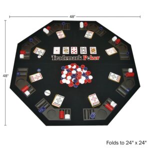 Trademark Poker Texas Traveller Table Top & Chip Travel Set