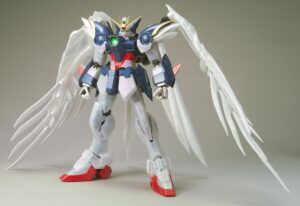 bandai hobby wing gundam zero custom pearl coating, bandai perfect grade action figure