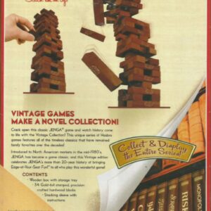 Hasbro Jenga Vintage Wood Book Edition