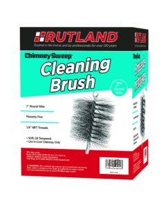 rutland products 16407 7" round chimney cleaning brush (packaging may vary)