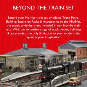 Hornby Hobby Train Tracks - R8221 Extension Pack A Track Pieces - Small Scale Model Accessories for Train, Electric Railroad Supplies with HO/OO Gauge Compatibility, Straight/Curved Tracks