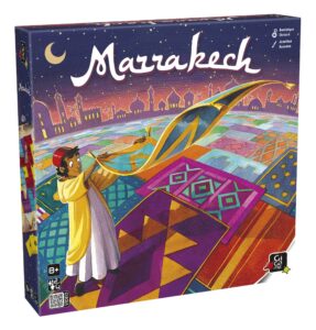 marrakech | strategy game for families and adults | ages 8+ | 2 to 4 players | 20 minutes