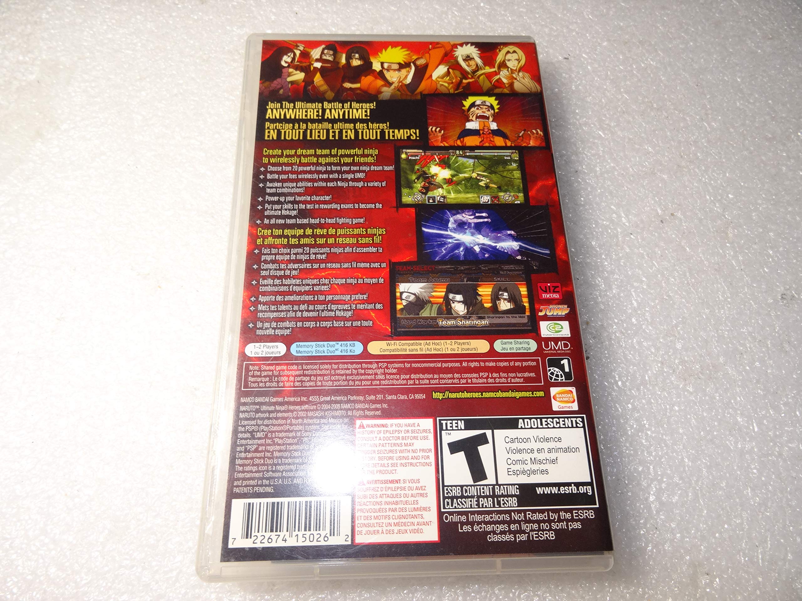 Naruto Ultimate Ninja Heroes - Sony PSP