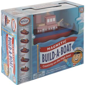 Magnetic Build-a-Boat High Seas Toy Play Set, 10 Pieces