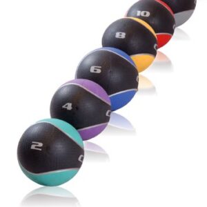 CAP Barbell Rubber Medicine Ball Set with Rack