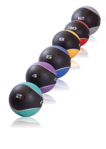 CAP Barbell Rubber Medicine Ball Set with Rack