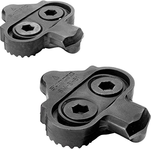 SHIMANO unisex adult Sh-51 Without Plate replacement cycling cleats, Black, One Size US