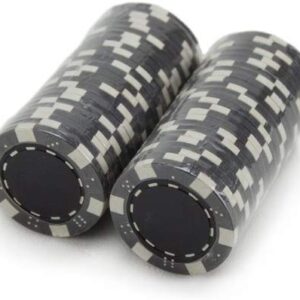 Brybelly Red Striped Dice 11.5-Gram Clay Composite Poker Chips - Pack of 100