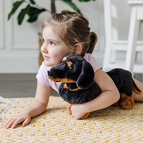 Melissa & Doug Giant Dachshund - Lifelike Stuffed Animal Dog Large