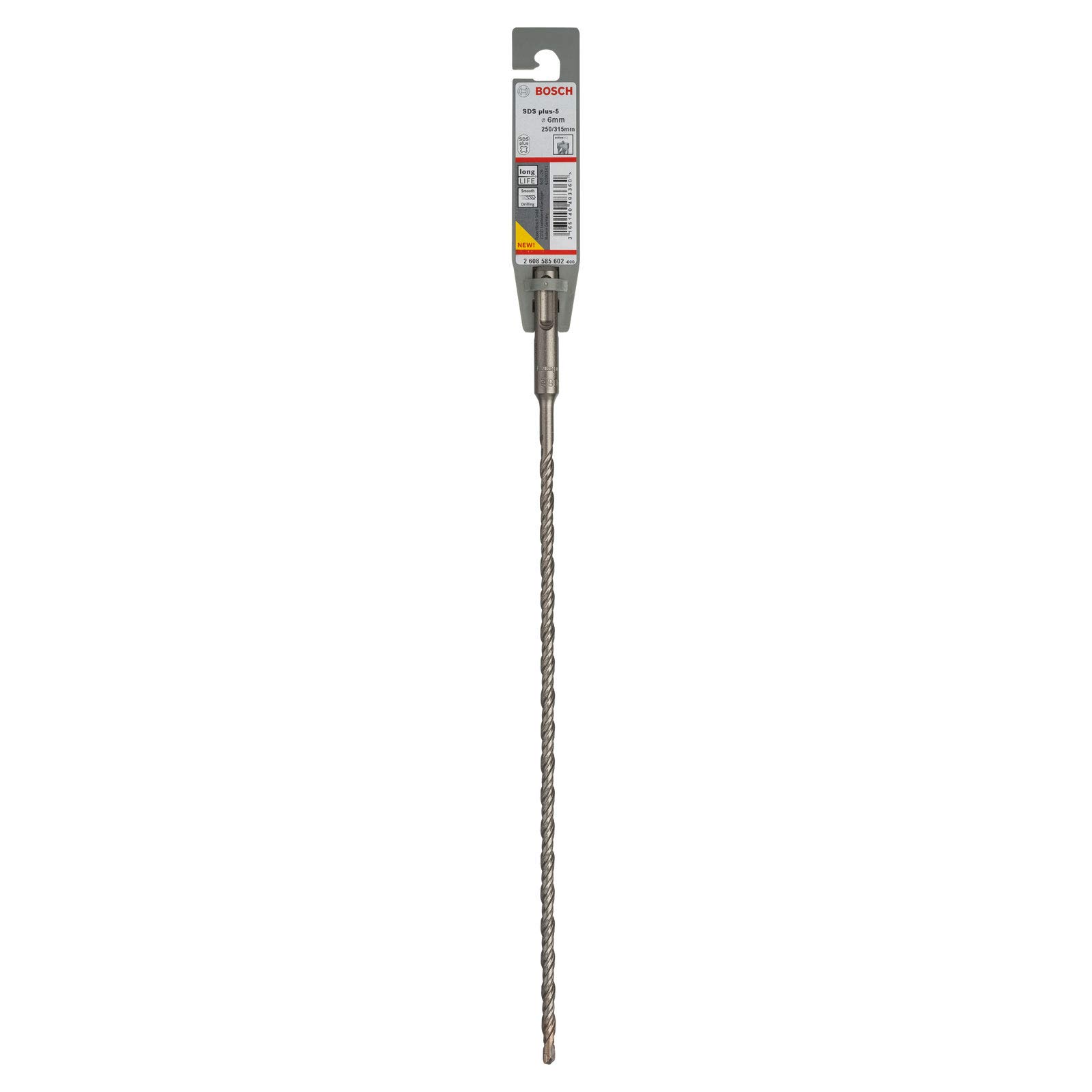 Bosch 2608597126 SDS-Plus-5 Masonry Drill Bit, 18mm x 950mm x 1000mm, Silver