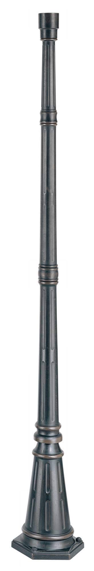 John Timberland Hepworth Traditional Outdoor Post Light Pole and Cap Base Classic Bronze Brown 76 3/4" Accessory for Exterior House Porch Patio Deck Yard Garden Driveway Home Lawn Walkway