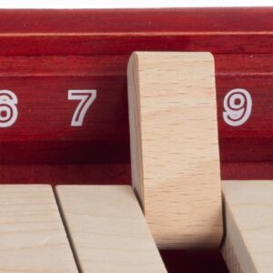 Shut The Box Game Wooden Set – Easy to Learn Math and Strategy Game for All Ages – Family Games for Home, Travel, and Camping by Trademark Games