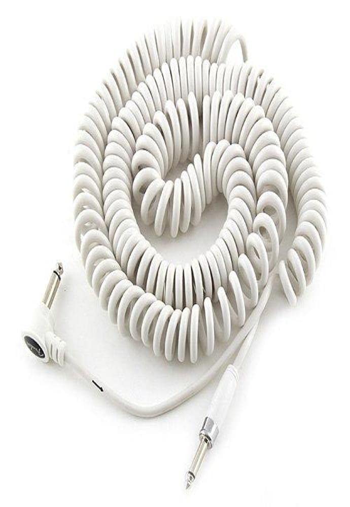 Fender Koilkord Instrument Cable, White (30 feet)