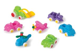 vikingtoys viking toys - mini chubbies pastel gift set - includes 7 colorful 2.75" vehicles, for kids ages 1 year +