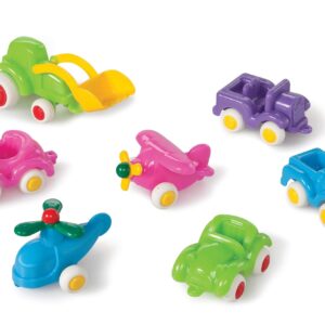 VIKINGTOYS Viking Toys - Mini Chubbies Pastel Gift Set - Includes 7 Colorful 2.75" Vehicles, for Kids Ages 1 Year +