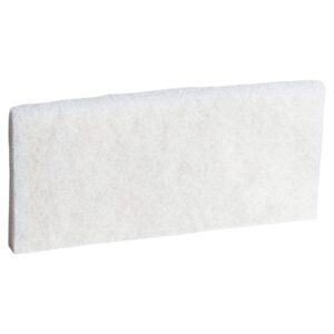 3m 8440 doodlebug cleaning pad, 4.6" x 10" - 5-pack, white