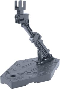 bandai hobby action base 2 display stand (1/144 scale), gray, 1 pack