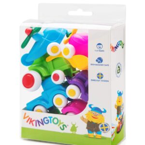 VIKINGTOYS Viking Toys - Mini Chubbies Pastel Gift Set - Includes 7 Colorful 2.75" Vehicles, for Kids Ages 1 Year +