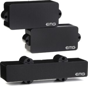 emg pj active bass guitar pickup set, black