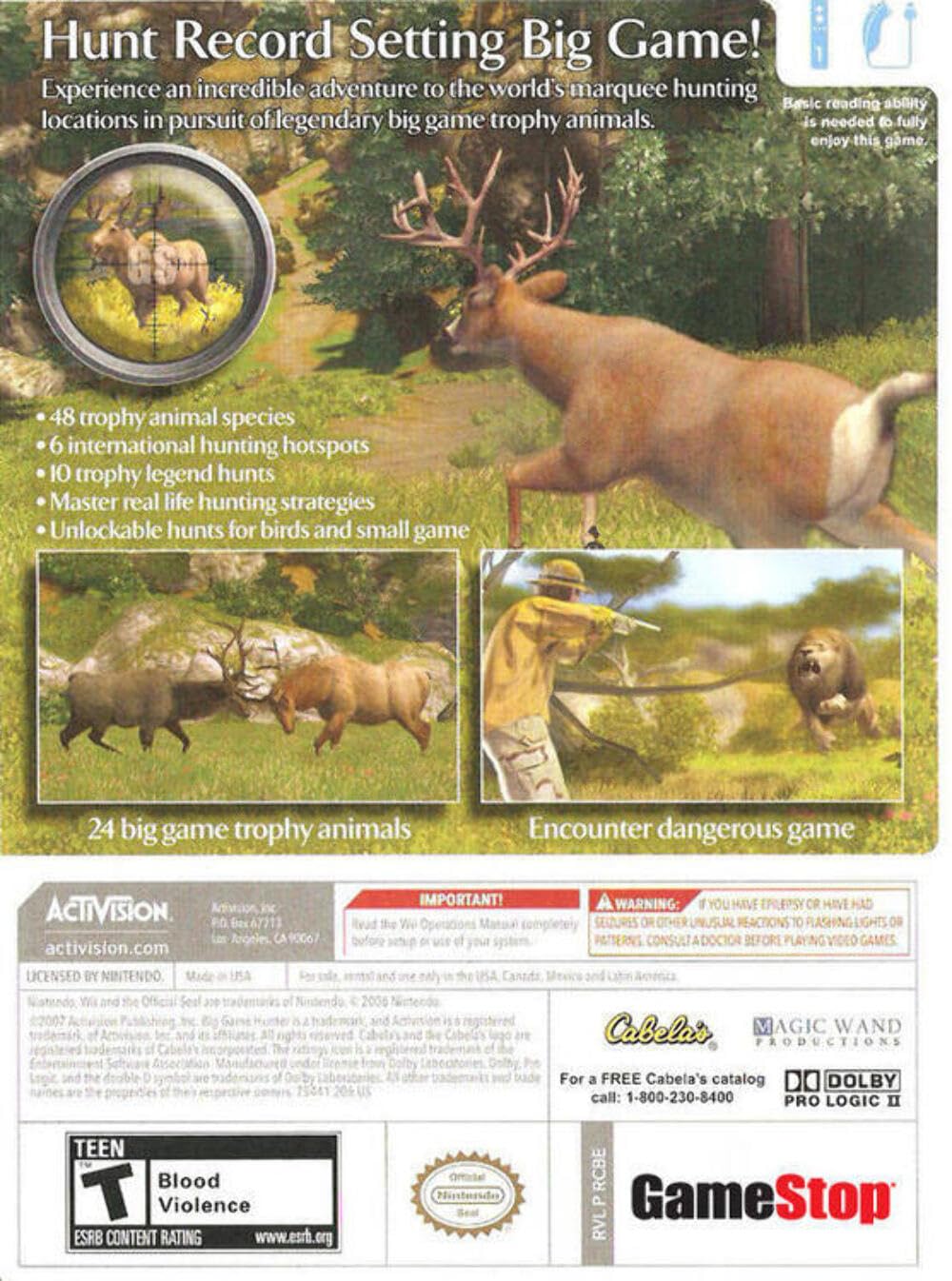 Cabelas Big Game Hunter