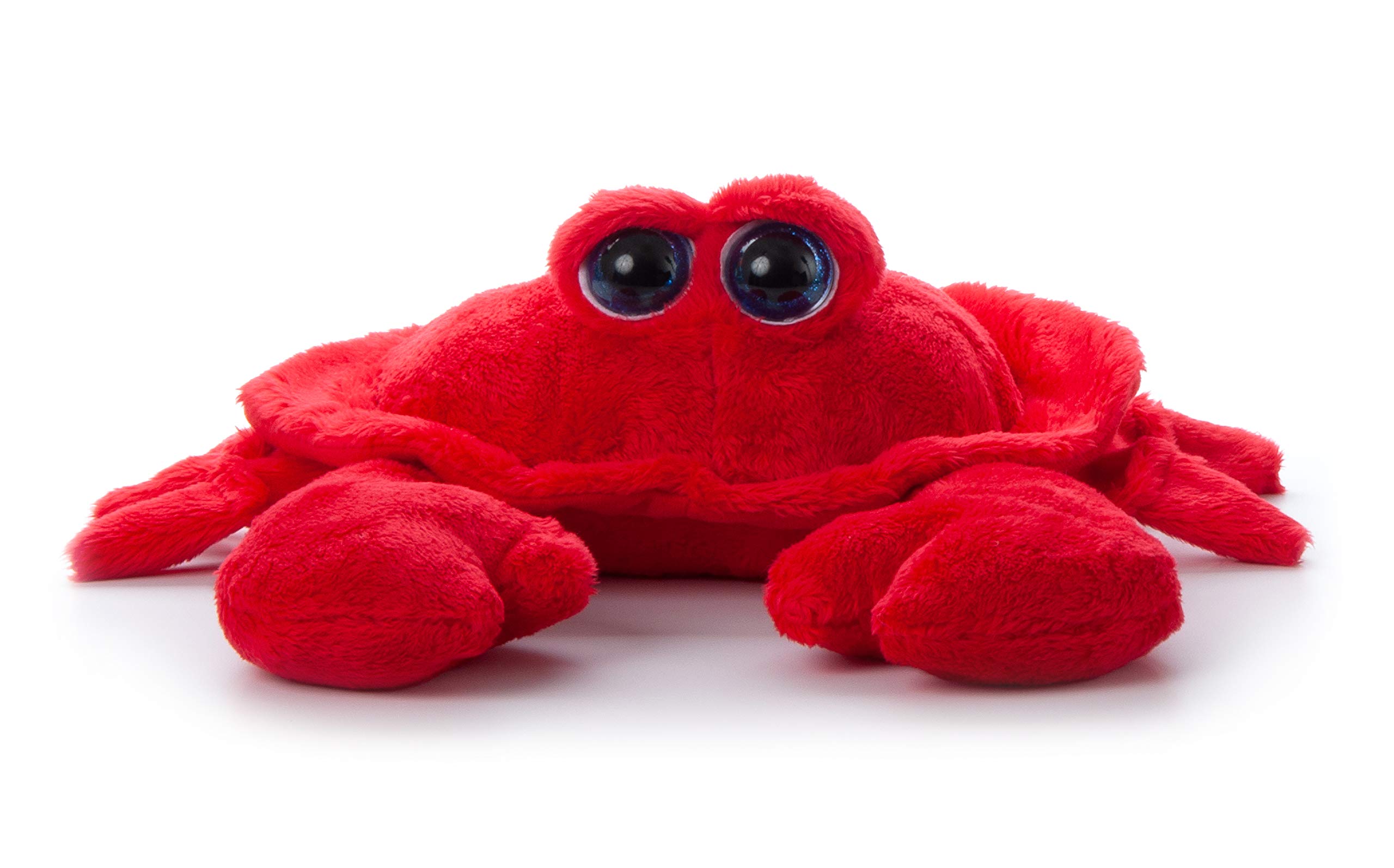 The Petting Zoo Crab Stuffed Animal, Gifts for Kids, Bright Eye Ocean Animals, Red Crab Plush Toy 9 inches