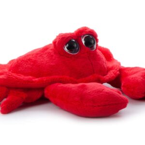 The Petting Zoo Crab Stuffed Animal, Gifts for Kids, Bright Eye Ocean Animals, Red Crab Plush Toy 9 inches