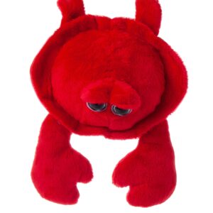 The Petting Zoo Crab Stuffed Animal, Gifts for Kids, Bright Eye Ocean Animals, Red Crab Plush Toy 9 inches