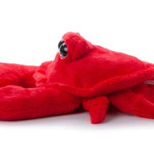 The Petting Zoo Crab Stuffed Animal, Gifts for Kids, Bright Eye Ocean Animals, Red Crab Plush Toy 9 inches