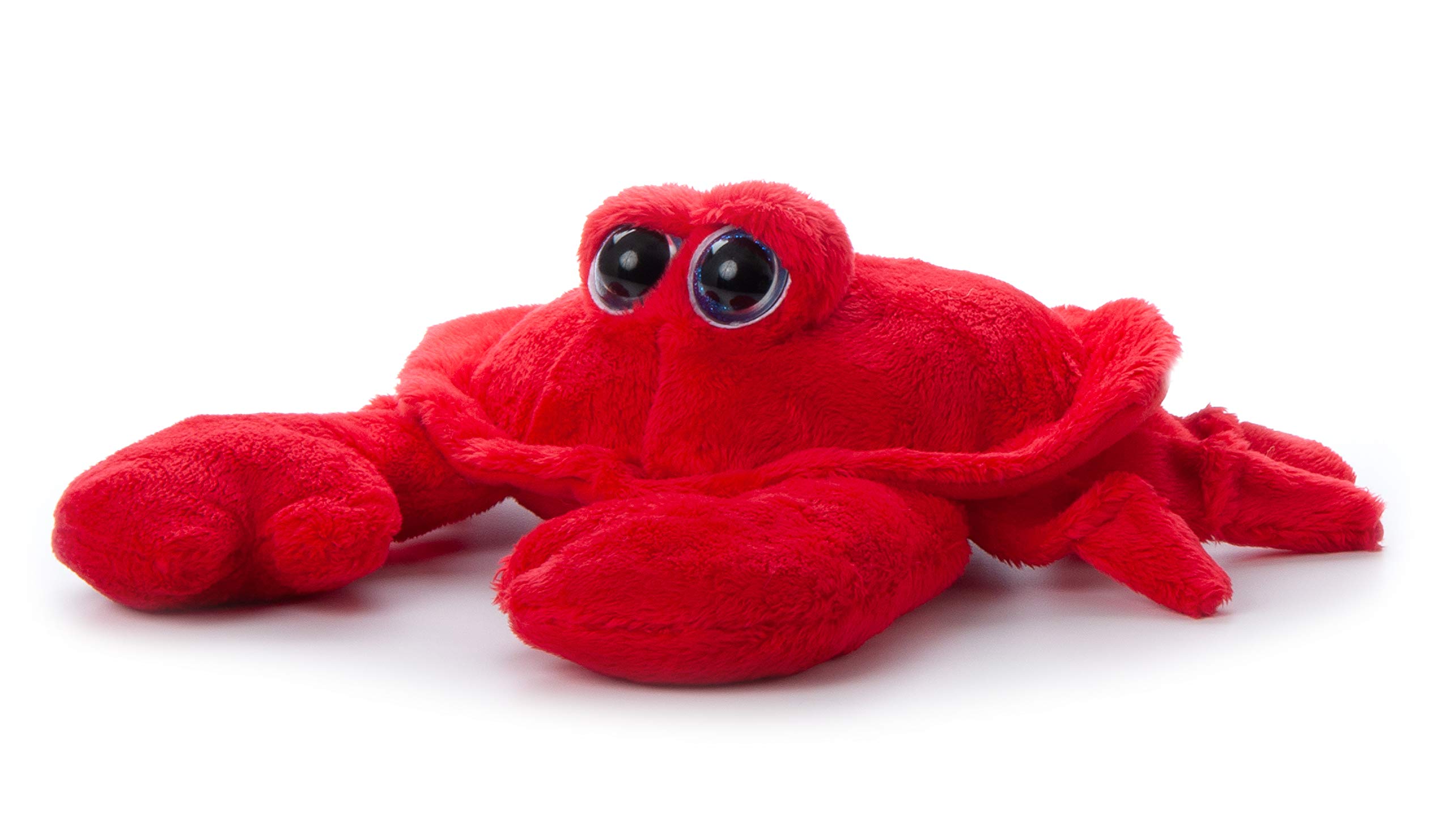 The Petting Zoo Crab Stuffed Animal, Gifts for Kids, Bright Eye Ocean Animals, Red Crab Plush Toy 9 inches