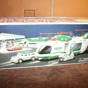 Hess 2001 Toy Helicopter with Motorcycle and Cruiser