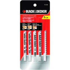 black & decker 75-530 jig saw blades (5 pack)