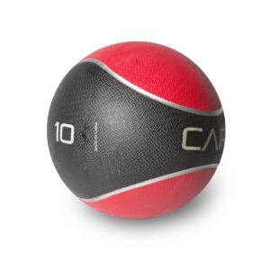 CAP Barbell Rubber Medicine Ball, 10-Pound, Red