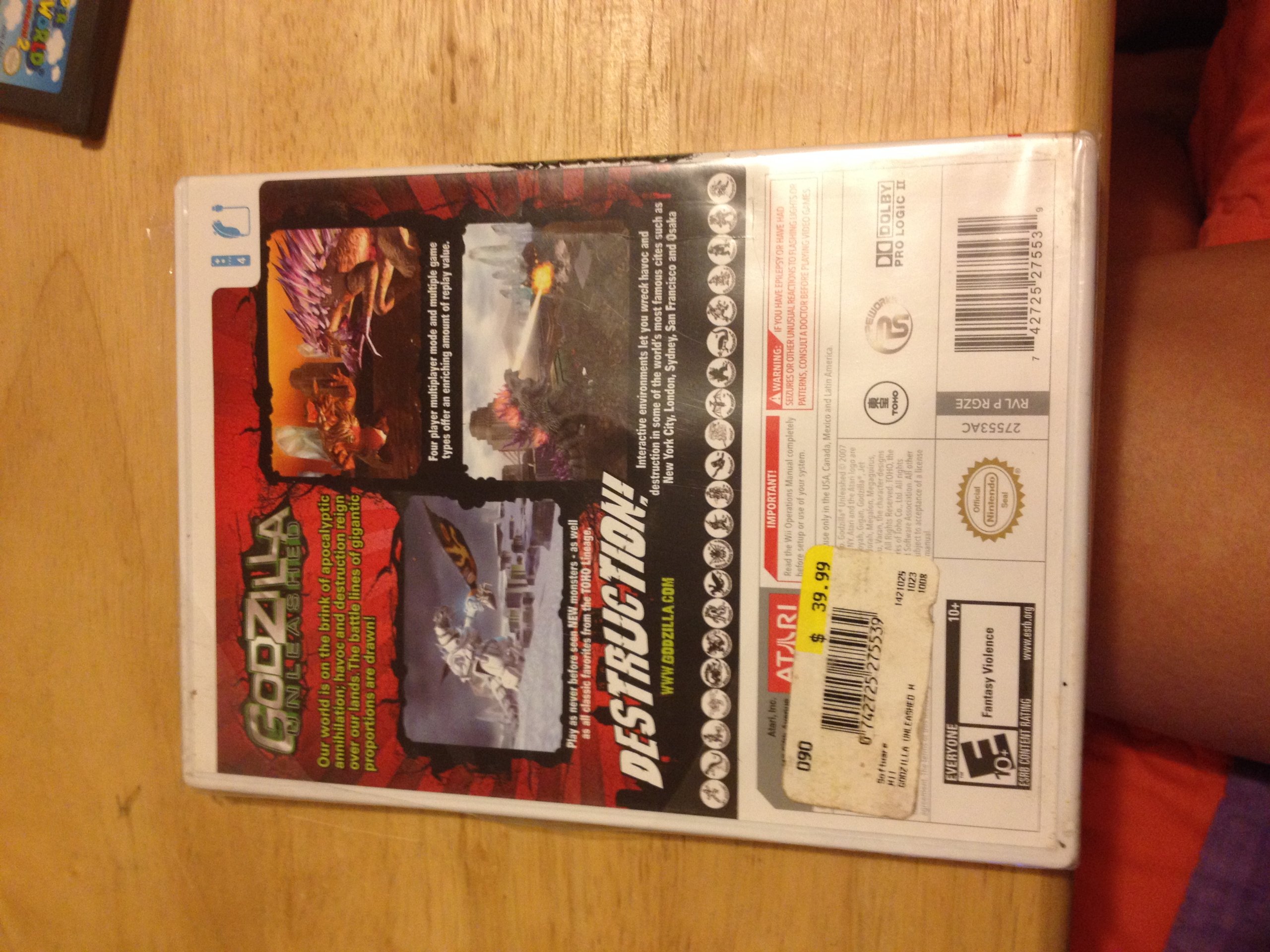 Godzilla Unleashed - Nintendo Wii