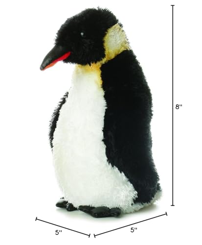 Aurora® Adorable Mini Flopsie™ Mini Emperor Stuffed Animal - Playful Ease - Timeless Companions - Black 8 Inches