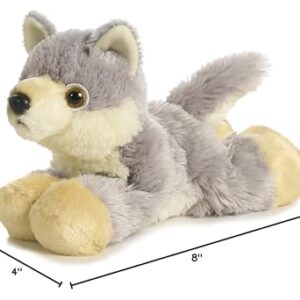 Aurora® Adorable Mini Flopsie™ Woolsey™ Stuffed Animal - Playful Ease - Timeless Companions - Gray 8 Inches