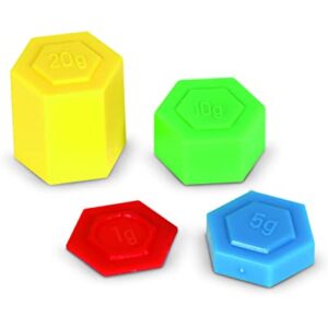 Learning Resources Hexagram Weights - Set of 54 Pieces, Ages 8+ Math Teacher Supplies, Math Learning Tools, Math Games for Kids