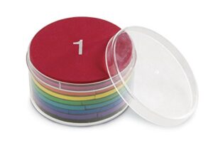 learning resources soft foam magnetic rainbow fraction circles