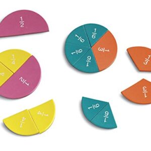 Learning Resources Soft Foam Magnetic Rainbow Fraction Circles